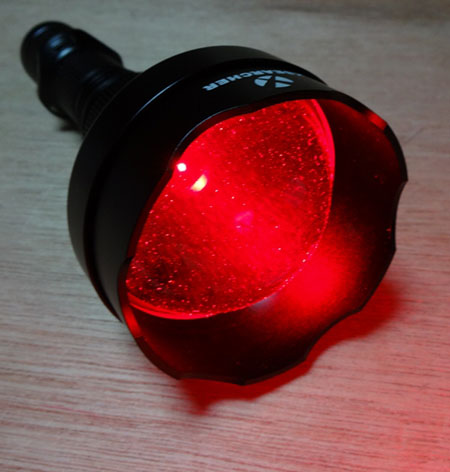 昆虫採取用赤色LEDライト Dereelight XSearcher-RED【光学レンズ Aspherical lens 搭載 / CREE ...