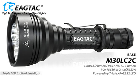 EagleTac M30LC2C CW Base Model【Triple CREE XP-G2 S2 Cool White LED 搭載 ...