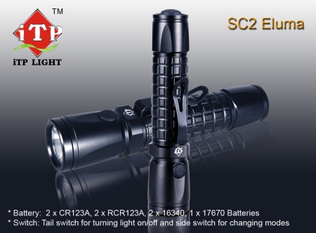 iTP SC2 Eluma LED Flashlight with Cree XP-E R2 LED - 190 lumens on ...