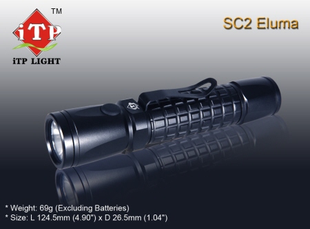 iTP SC2 Eluma LED Flashlight with Cree XP-E R2 LED - 190 lumens on ...